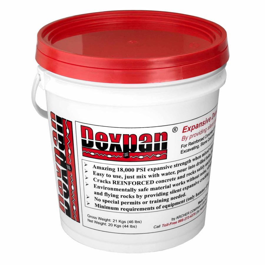 Dexpan Non-Explosive Demolition Agent: Concrete Removal, Rock Breaking