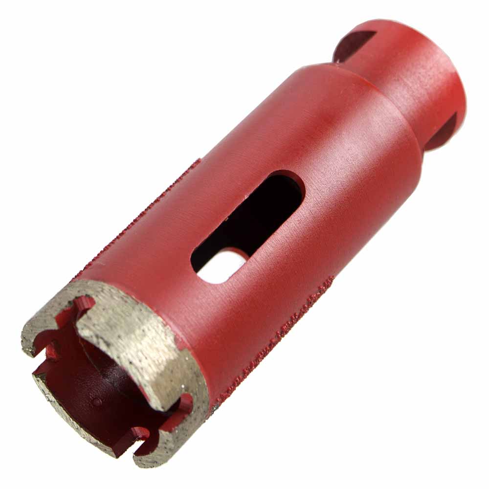 Dry Diamond Core Bits with Side Strips for Stone Drilling (10 Sizes)