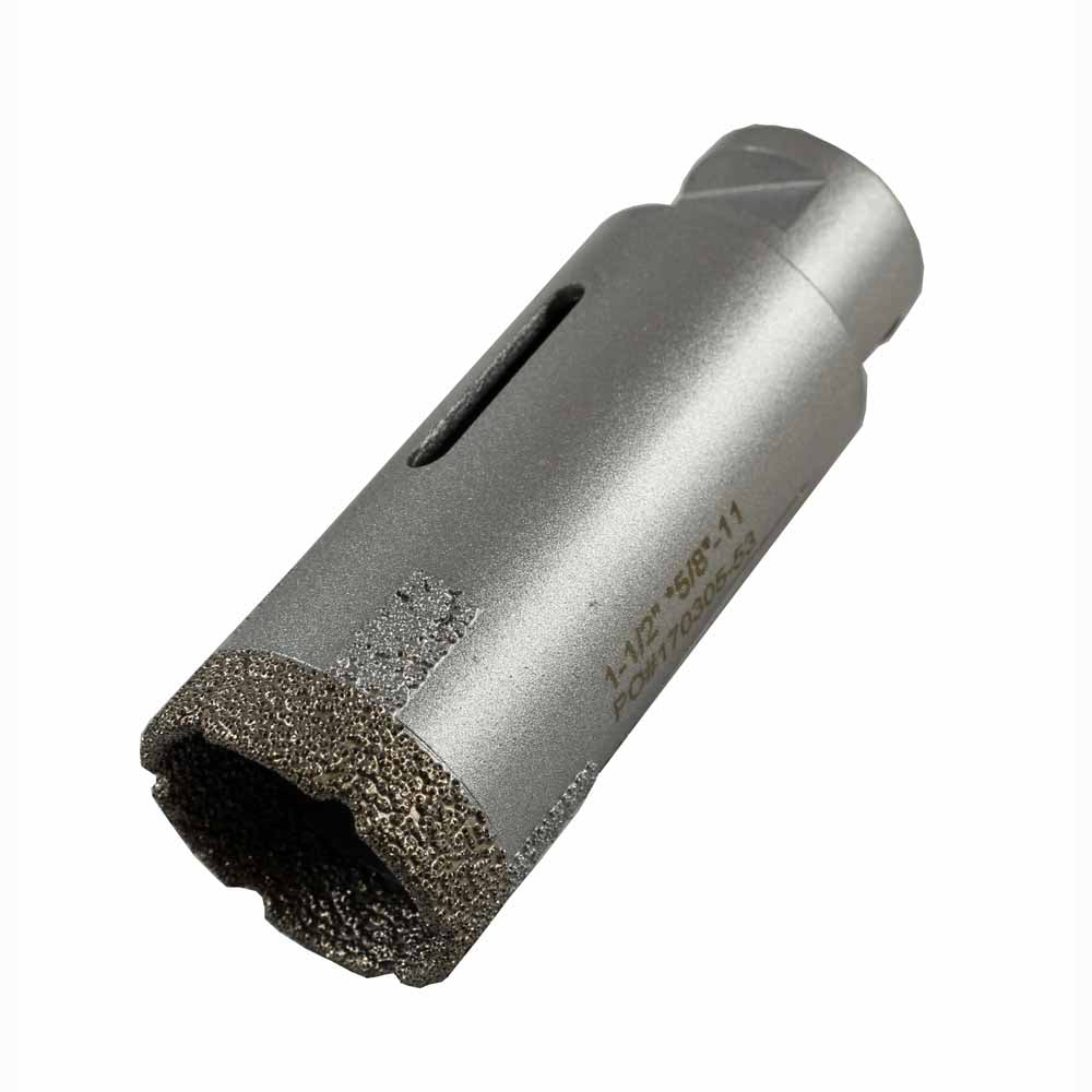 Vacuum Brazed Diamond Core Bits with Side Strips for Stone Drilling
